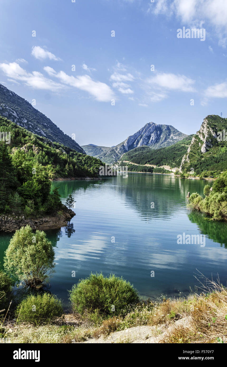 A picture from the river in Pyrenees mountians Stock Photo - Alamy