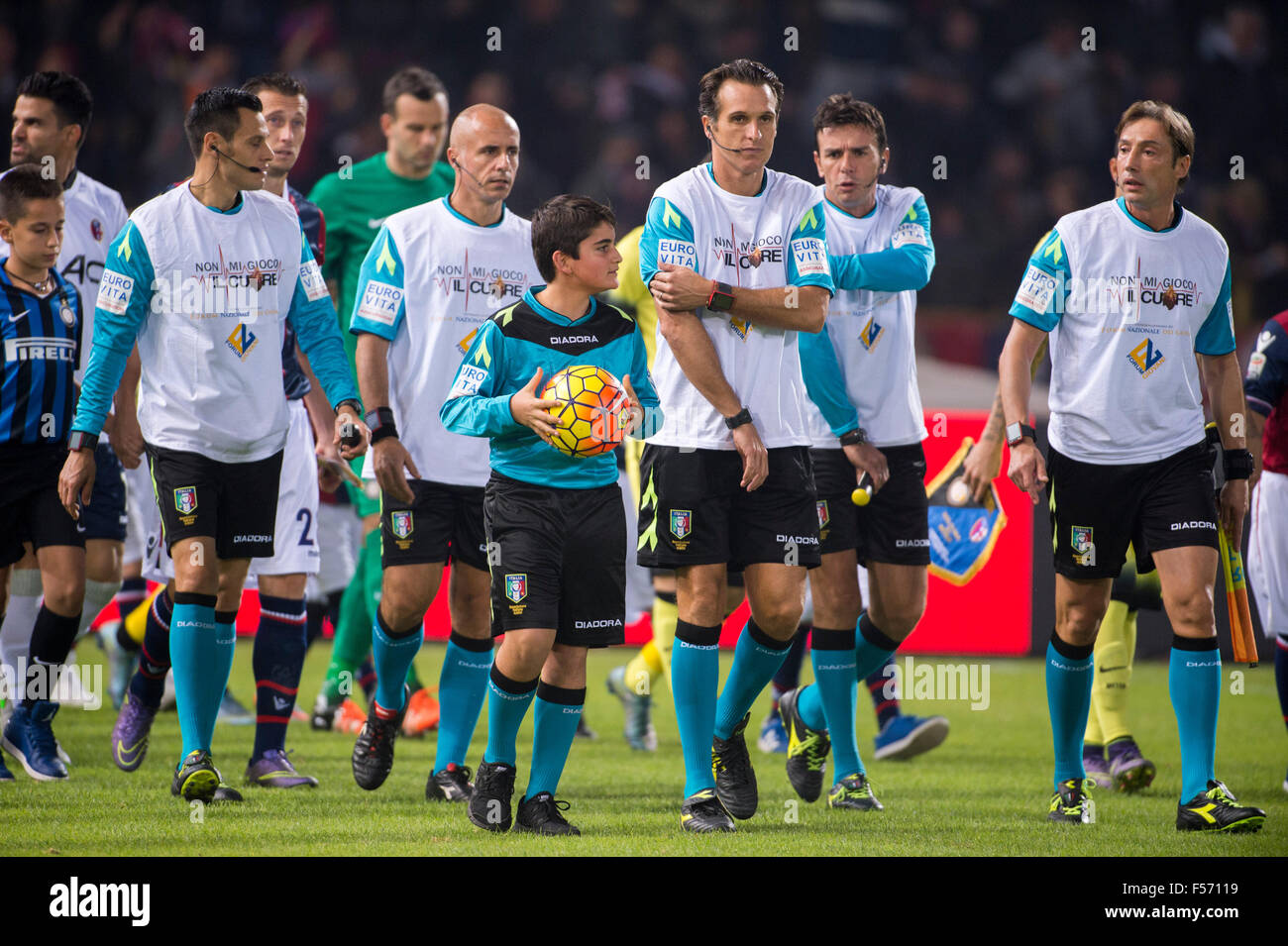 Bologna, Italy. 27th Oct, 2015. Luca Banti (Referee) Football/Soccer ...
