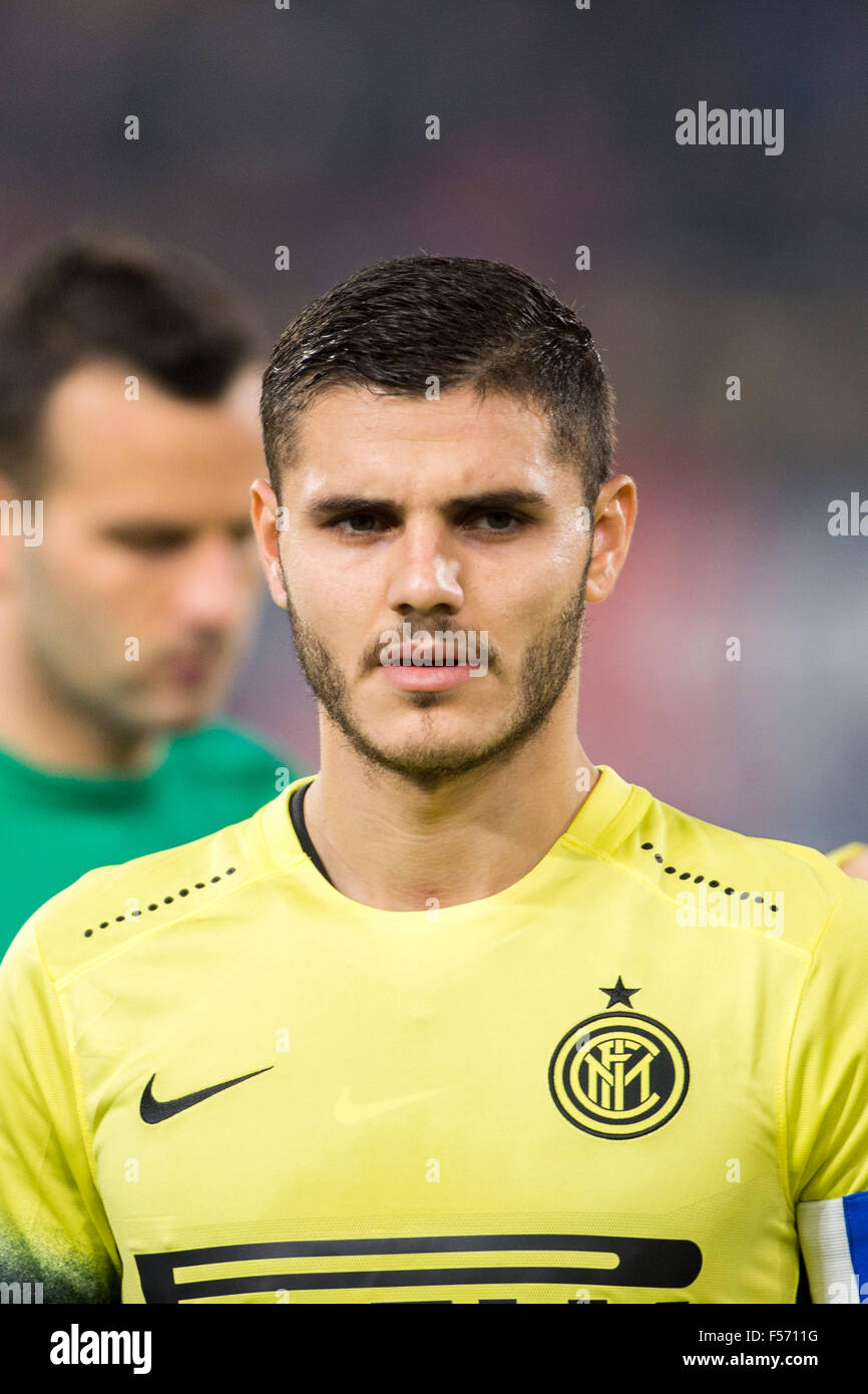 Bologna, Italy. 27th Oct, 2015. Mauro Icardi (Inter) Football/Soccer ...