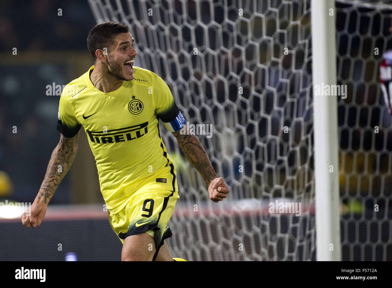 Bologna, Italy. 27th Oct, 2015. Mauro Icardi (Inter) Football/Soccer ...