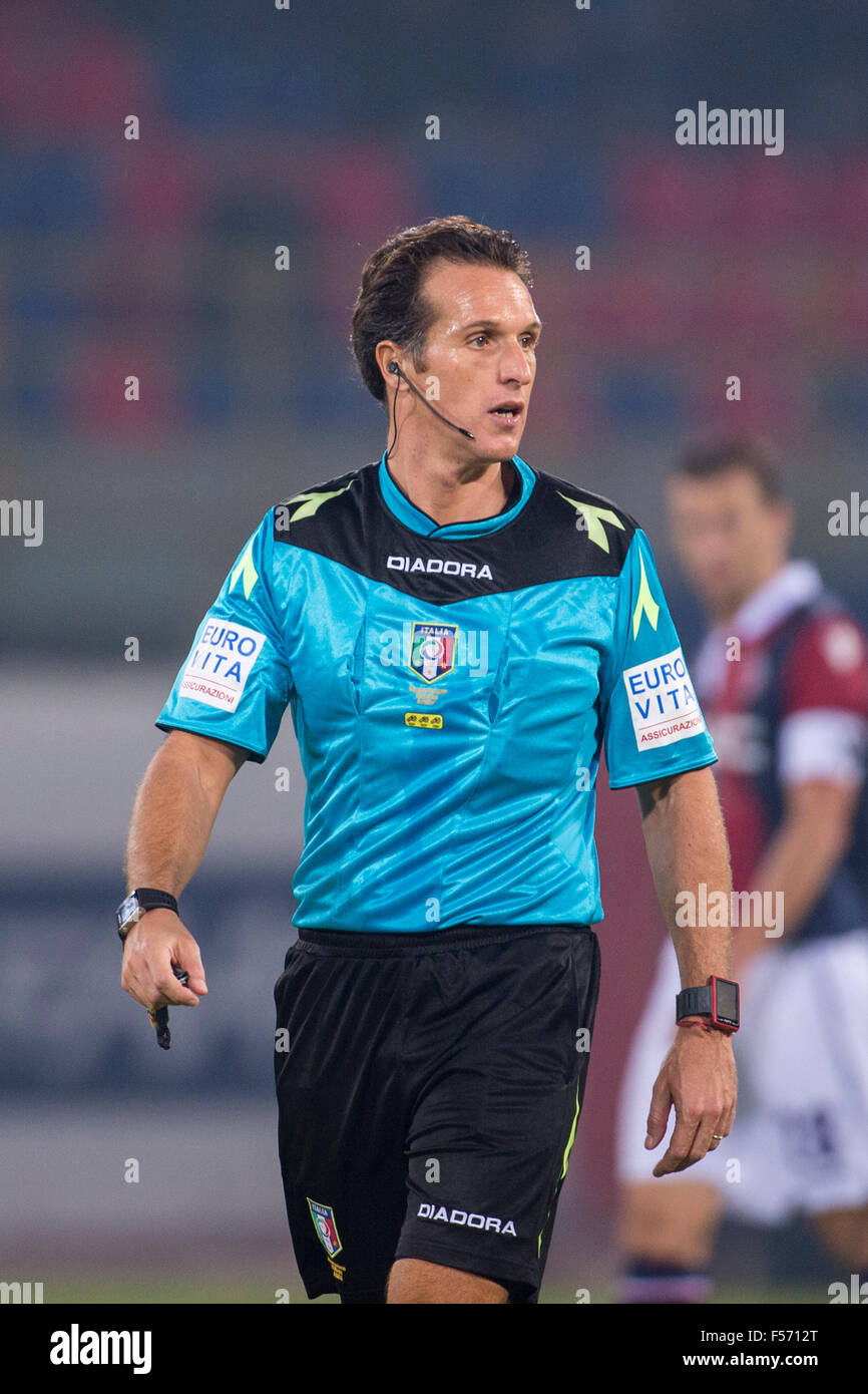 Bologna, Italy. 27th Oct, 2015. Luca Banti (Referee) Football/Soccer ...
