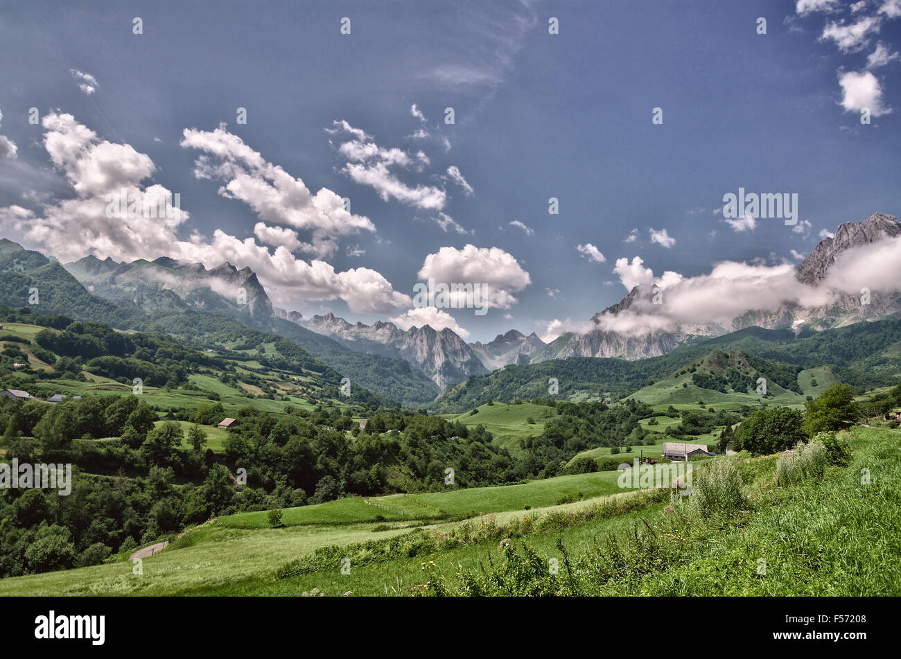Amazing landscape at the Pyrenees mountains in France Stock Photo - Alamy