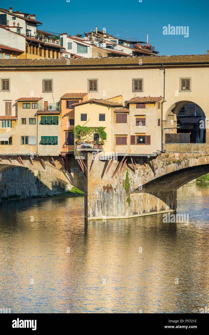 Ponte Vecchio at sunrise, Florence, Italy, EU, Europe Stock Photo - Alamy