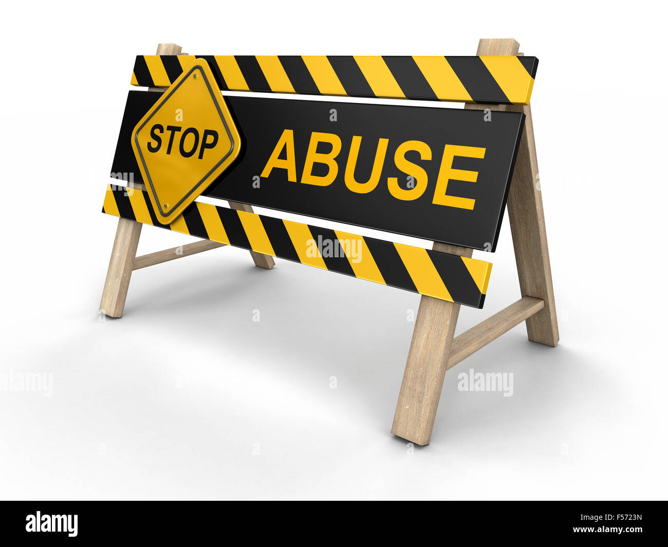 Abuse Street Sign. Image with clipping path Stock Photo - Alamy