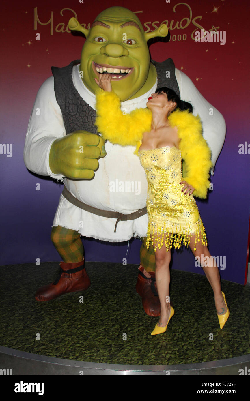 Bai Ling poses for pictures as she takes a 'Hollyweird' tour down ...