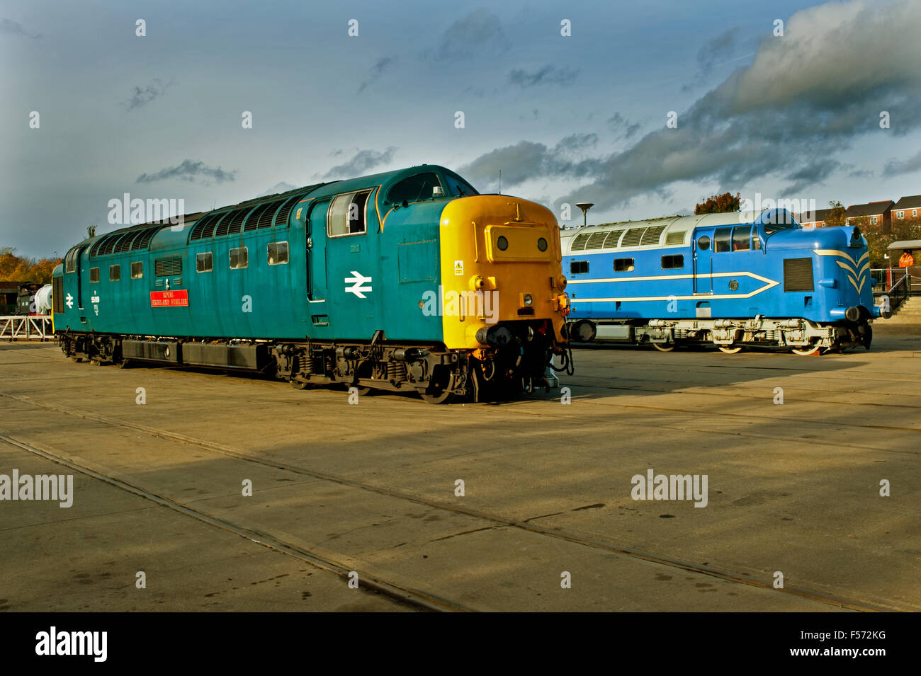 Deltics at Locomotion Museum Shildon Stock Photo - Alamy