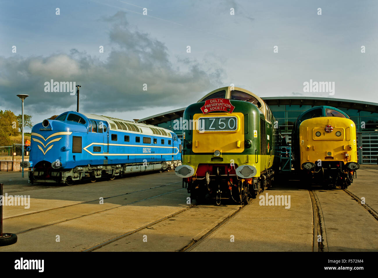 Deltics at Locomotion Shildon Stock Photo - Alamy