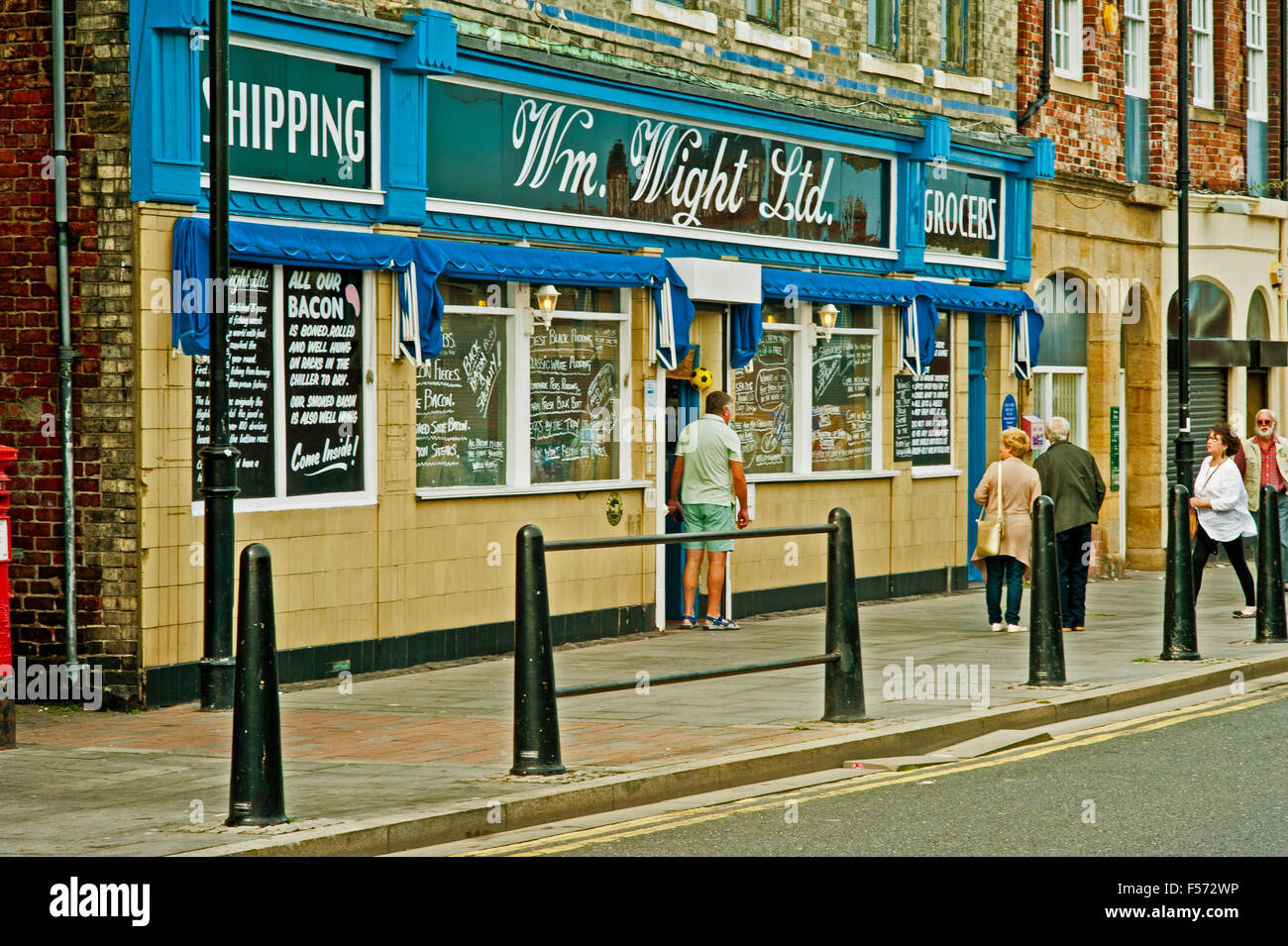 Grocers at North Shields Stock Photo - Alamy