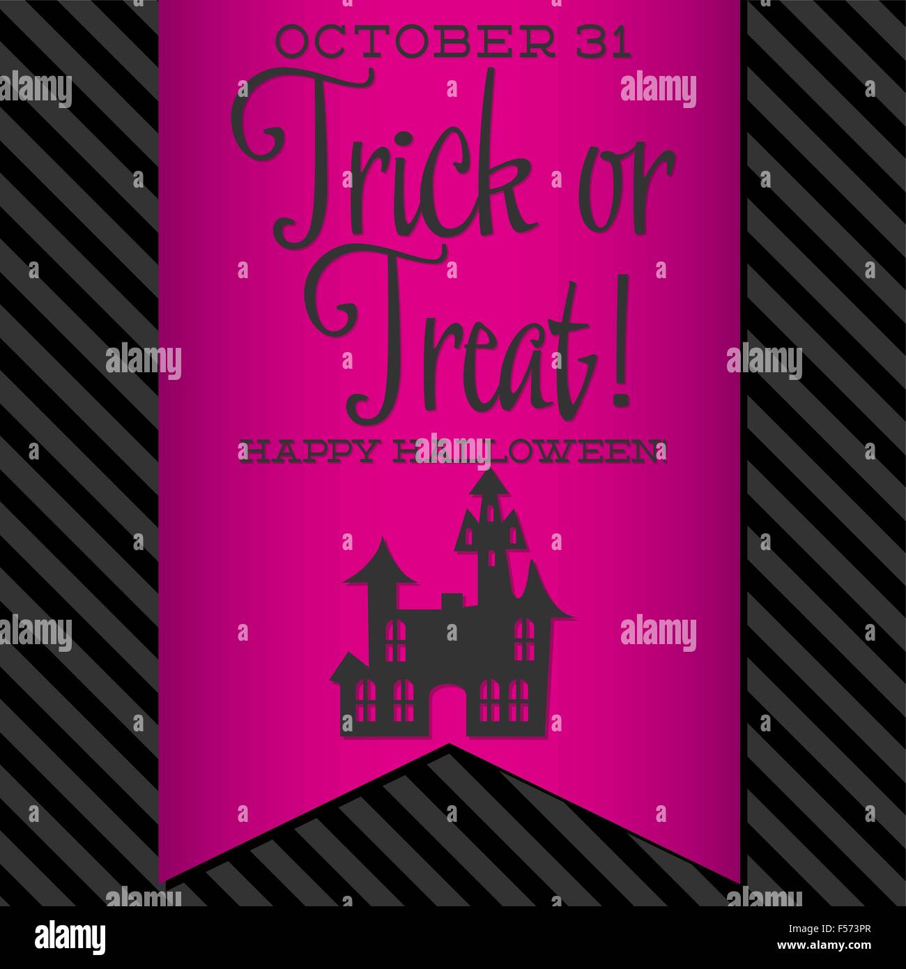 Halloween sash card in vector format Stock Vector Image & Art - Alamy