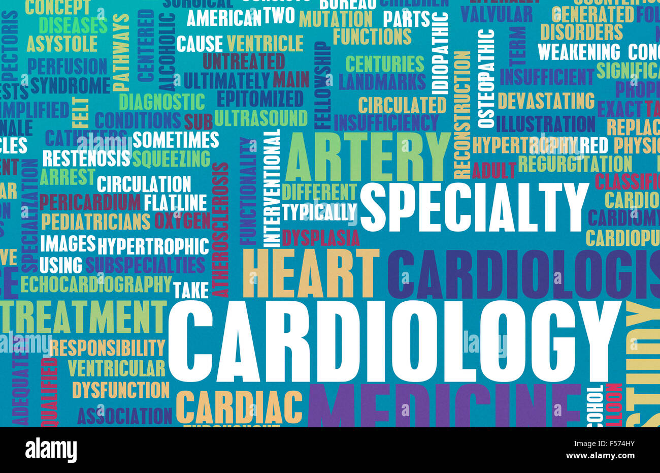 Cardiology or Cardiologist Medical Field Specialty As Art Stock Photo ...