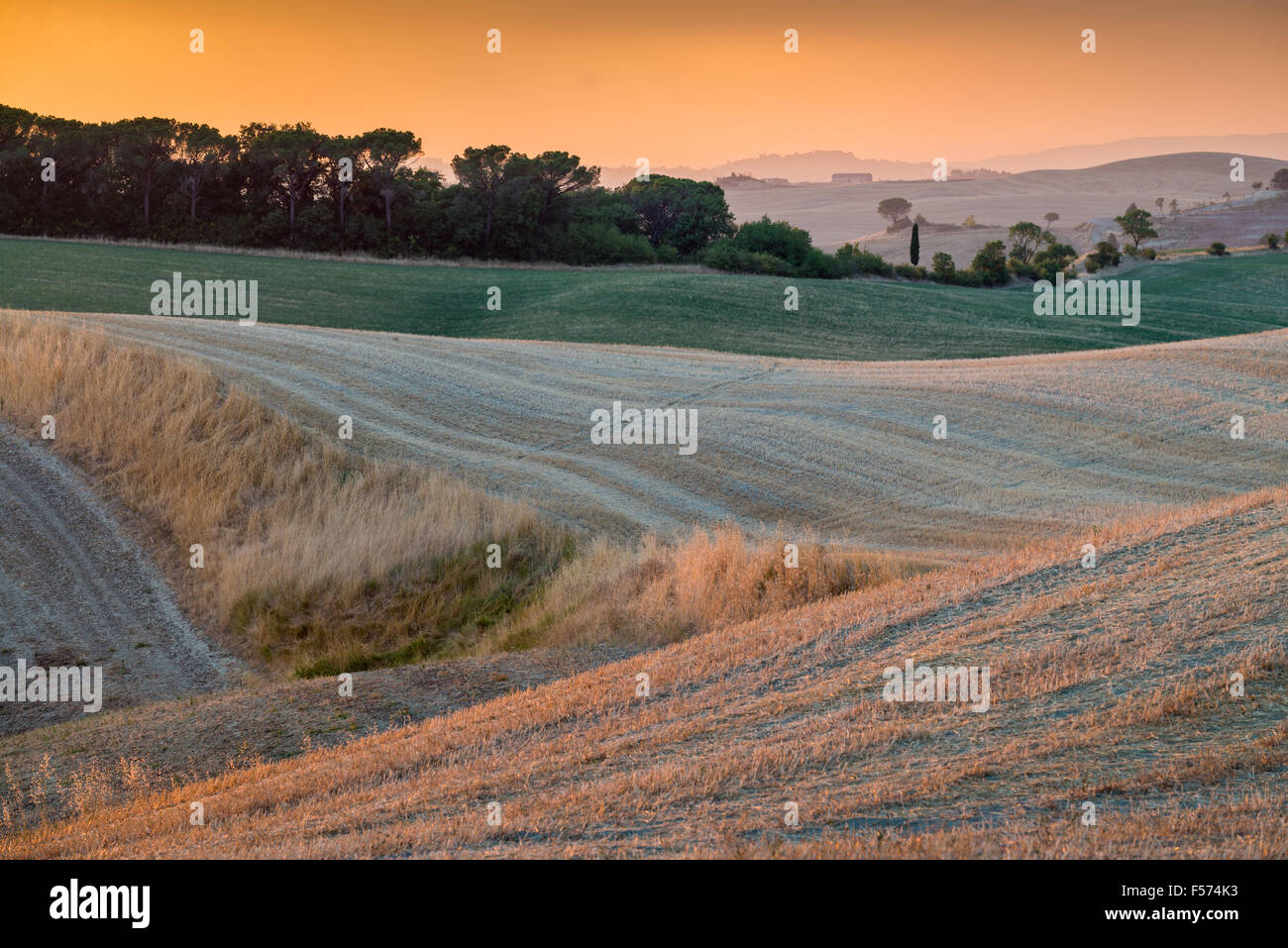 Countryside landscape in Tuscany region of Italy, Europe Stock Photo ...