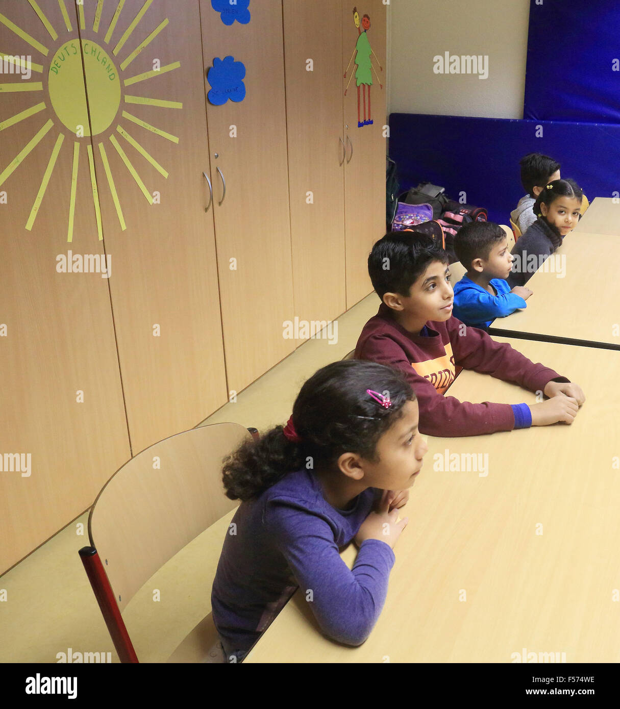 Refugee children take lessons in Dessau-Rosslau, Germany, 29 October ...