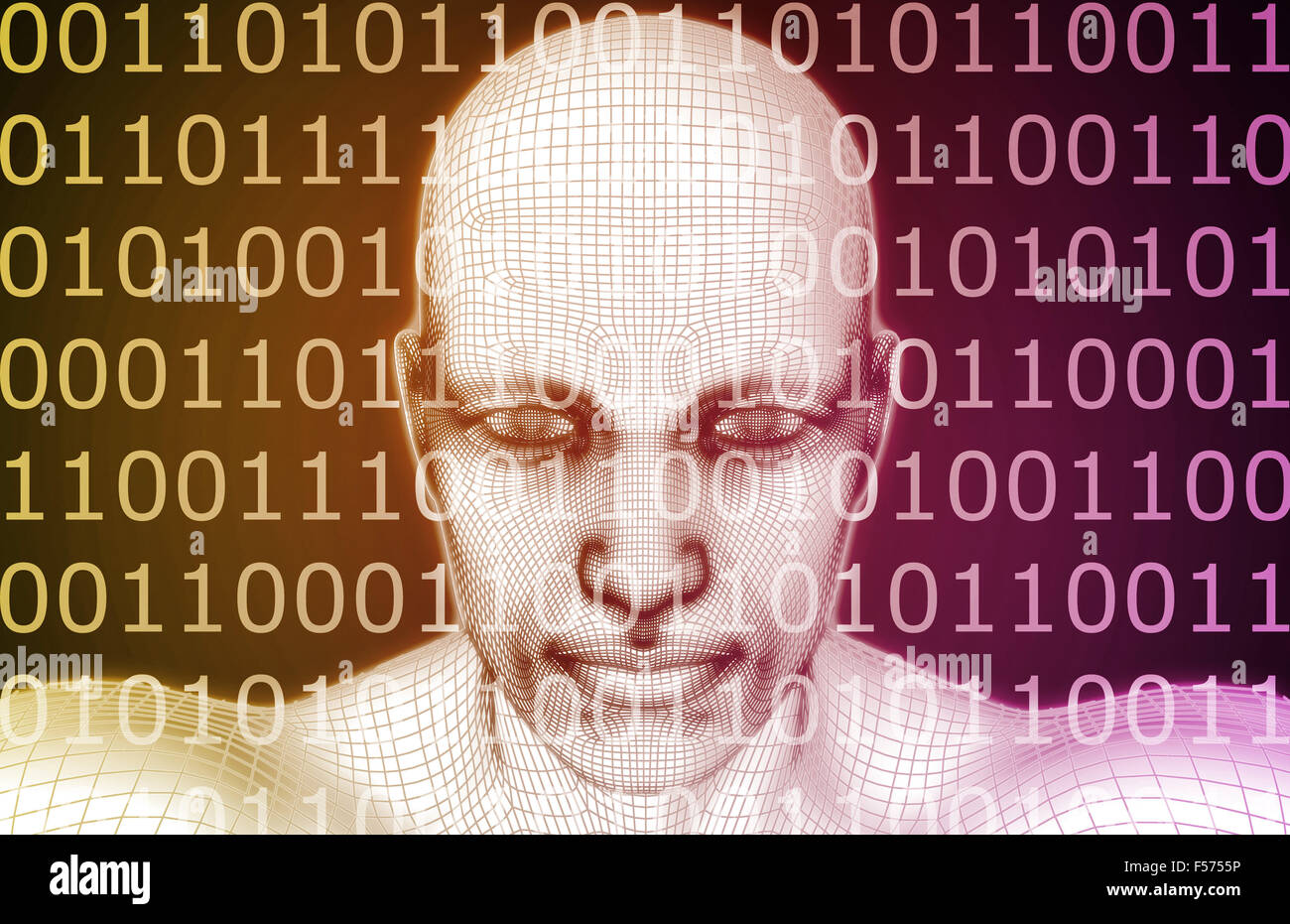 Cyber Security Professional as a Digital Concept Art Stock Photo - Alamy