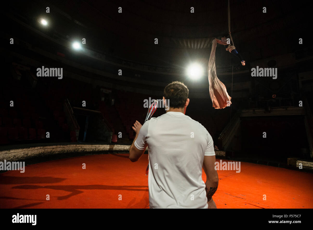 Acrobat Stas Anishchenko, Asian bronze winner in aerial acrobat art ...