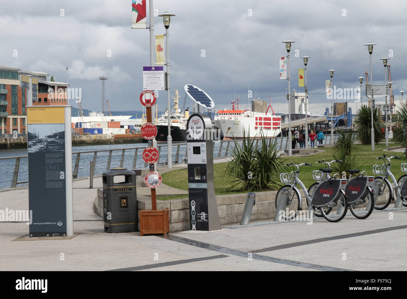 Coca Cola Zero Belfast Bike Scheme Belfast Stock Photo - Alamy