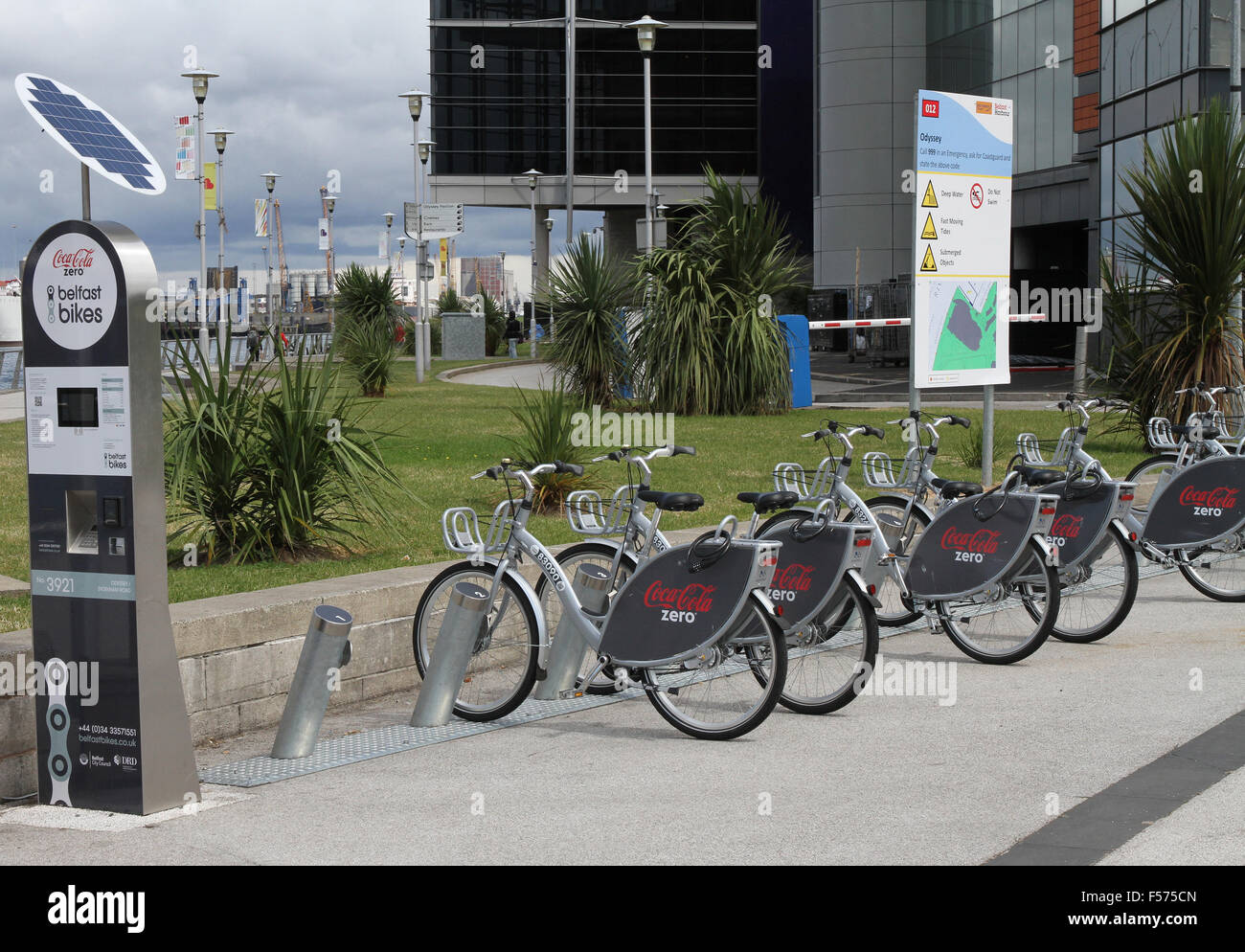 Coca Cola Zero Belfast Bikes Scheme Belfast Stock Photo - Alamy
