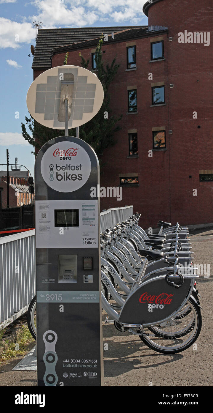 Coca Cola Zero Belfast Bikes Scheme Belfast Stock Photo - Alamy