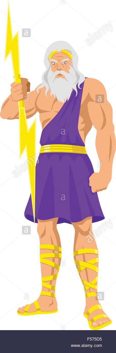 Cartoon Illustration Greek God Zeus Stock Photos & Cartoon Illustration Greek God Zeus Stock ...