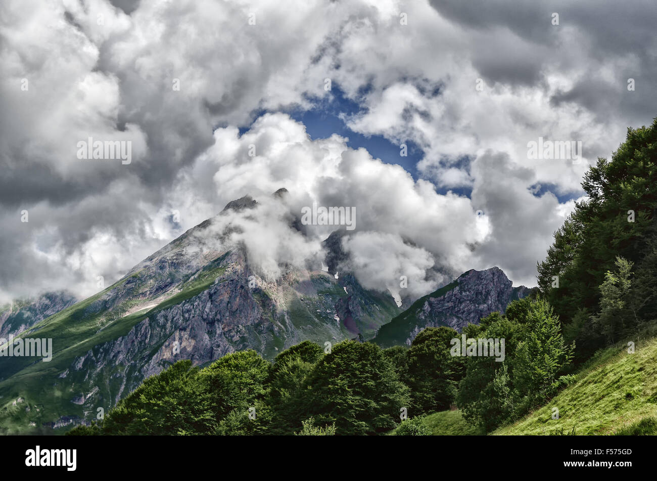 Amazing landscape at the Pyrenees mountains in France Stock Photo - Alamy