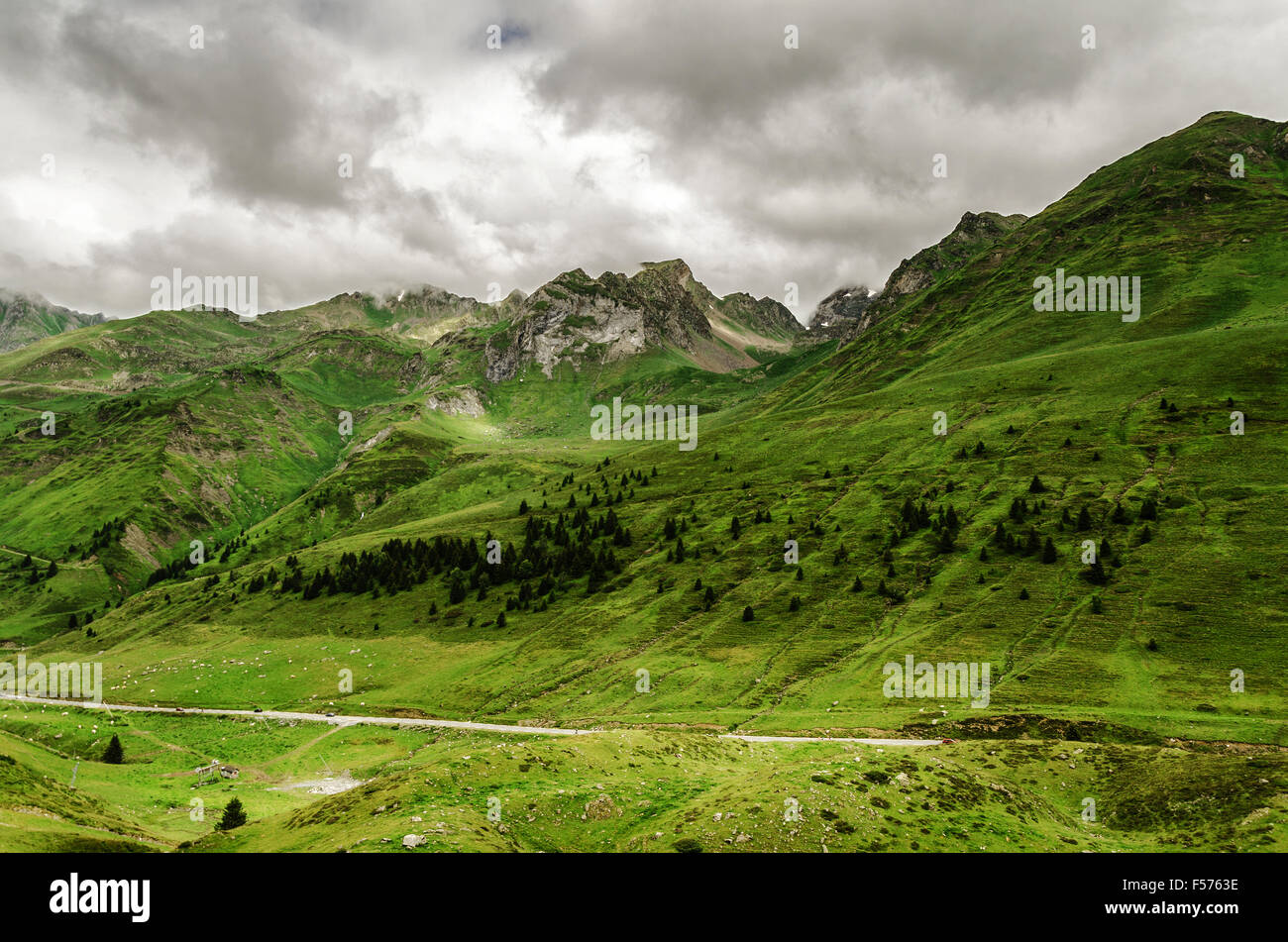 Amazing landscape at the Pyrenees mountains in Spain Stock Photo - Alamy