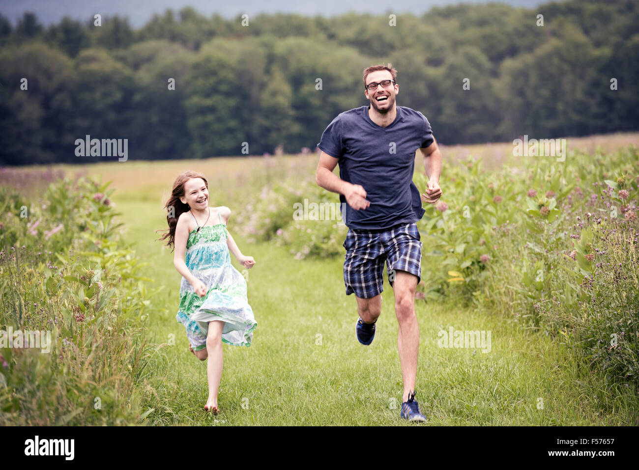 Girl Running Away From Boy