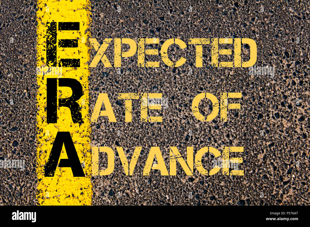 Concept image of Business Acronym ERA as EXPECTED RATE OF ADVANCE ...