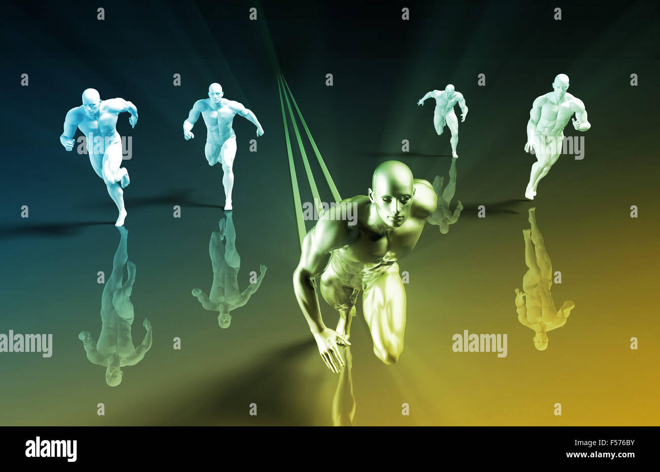 Market Leader and Beating the Competition as Concept Stock Photo - Alamy