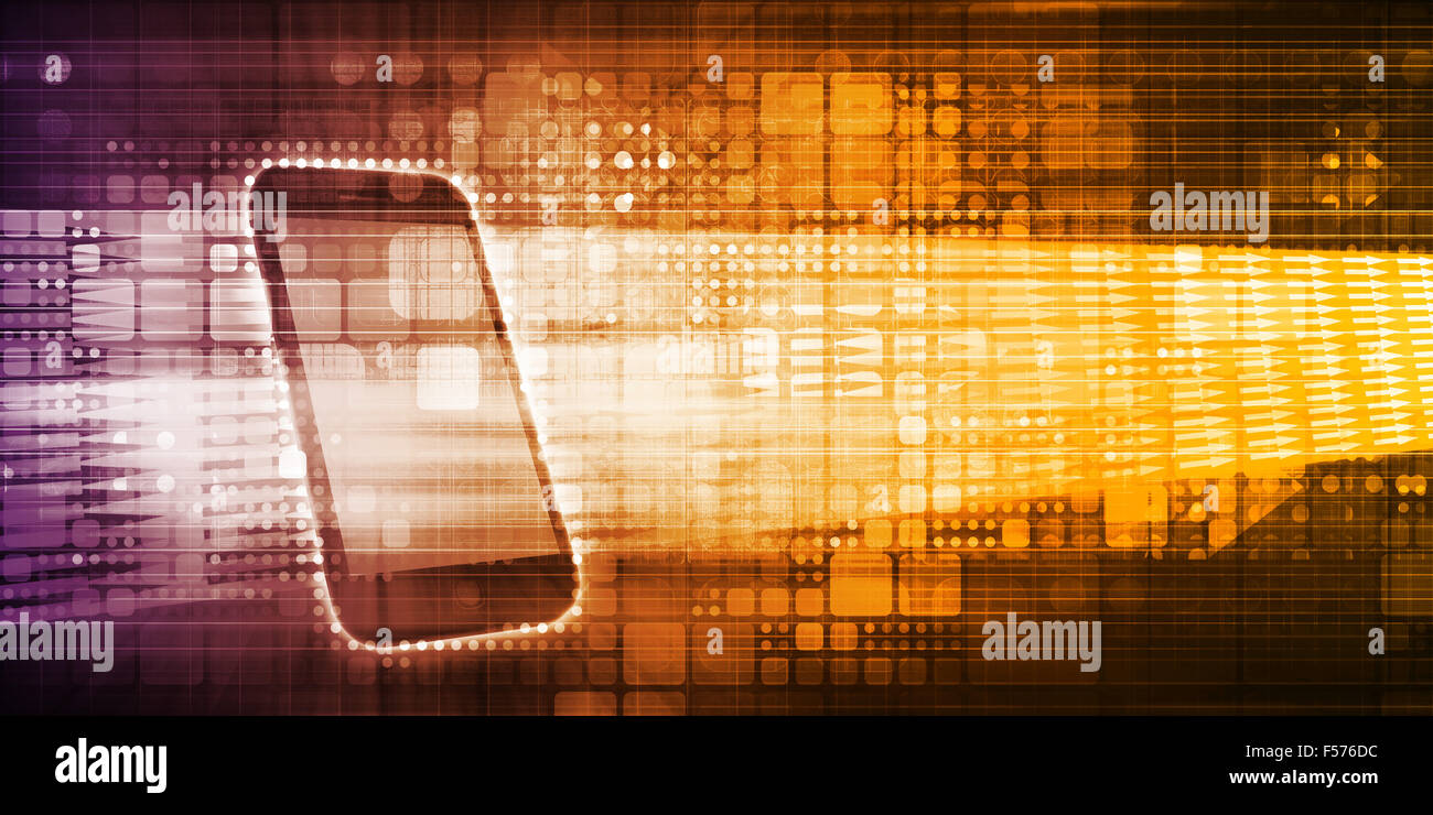 Modern Communication Technology with Smartphone and High Tech ...