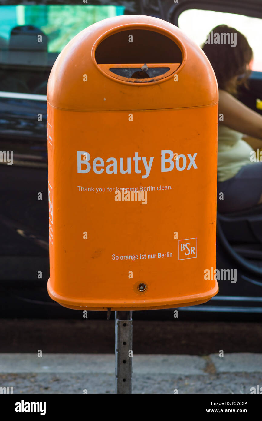 Creative outdoor garbage containers by the main street cleaning company ...