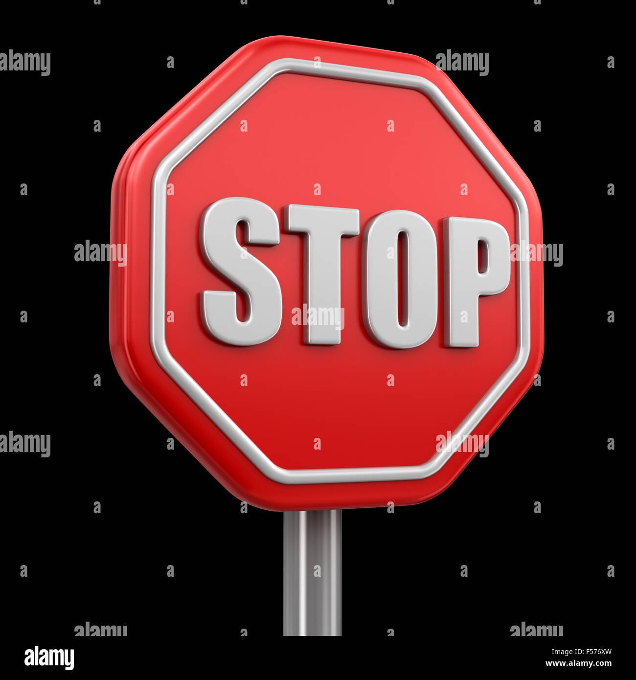 Stop sign (clipping path included Stock Photo - Alamy