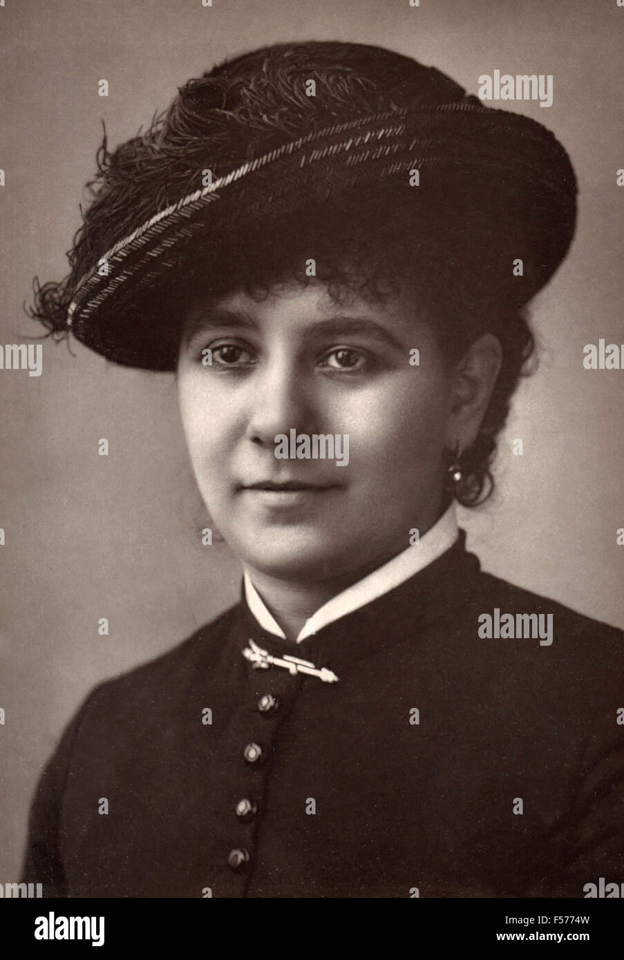 The French actress Esther Chevalier of the l'Opéra-Comique Stock Photo ...