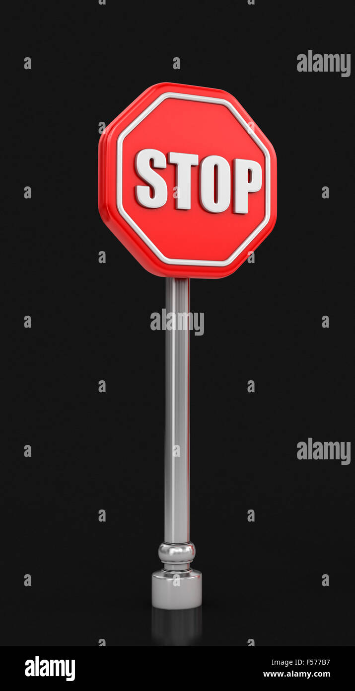 Stop sign (clipping path included Stock Photo - Alamy