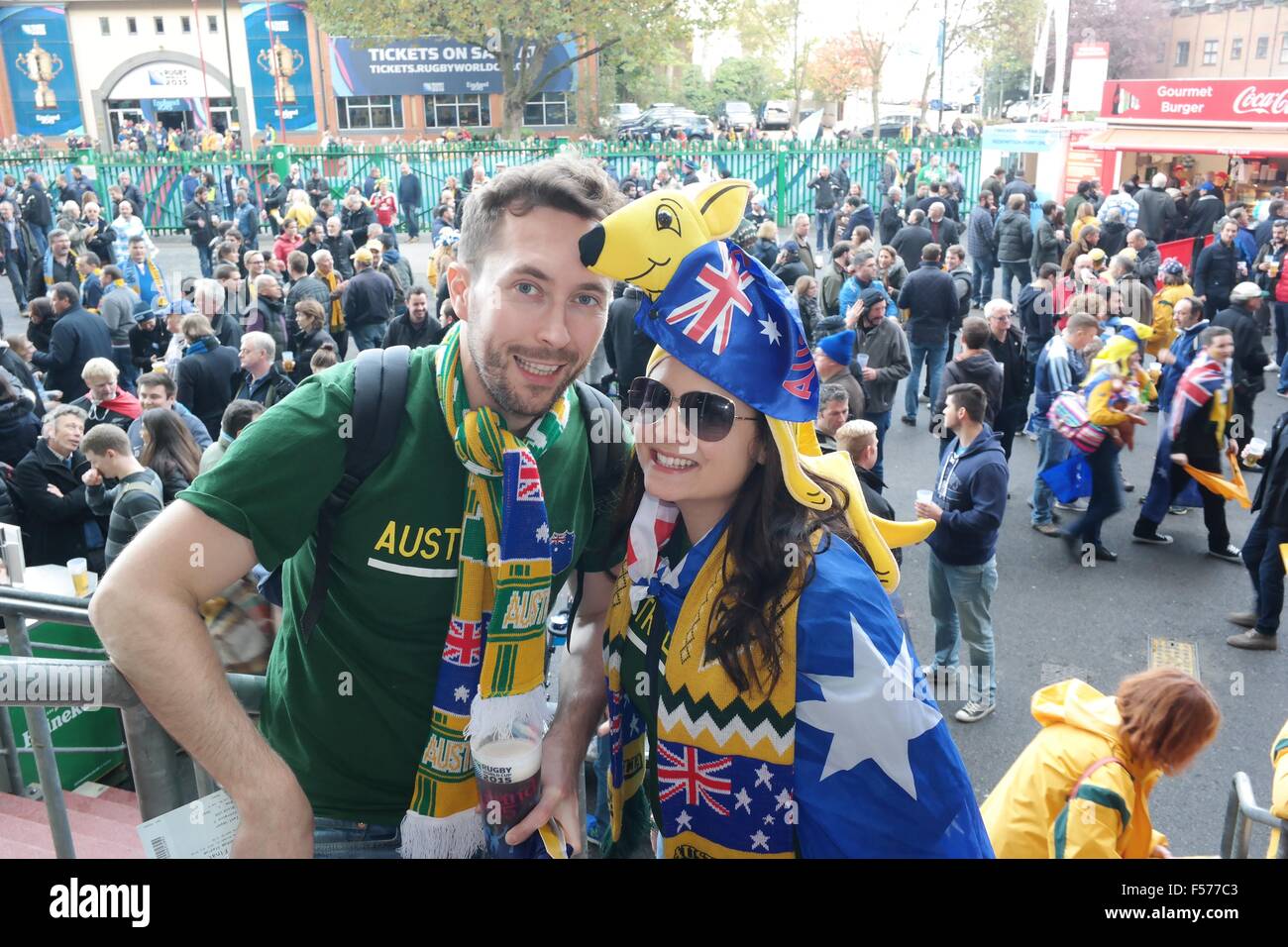 Australian rugby fans hi-res stock photography and images - Alamy