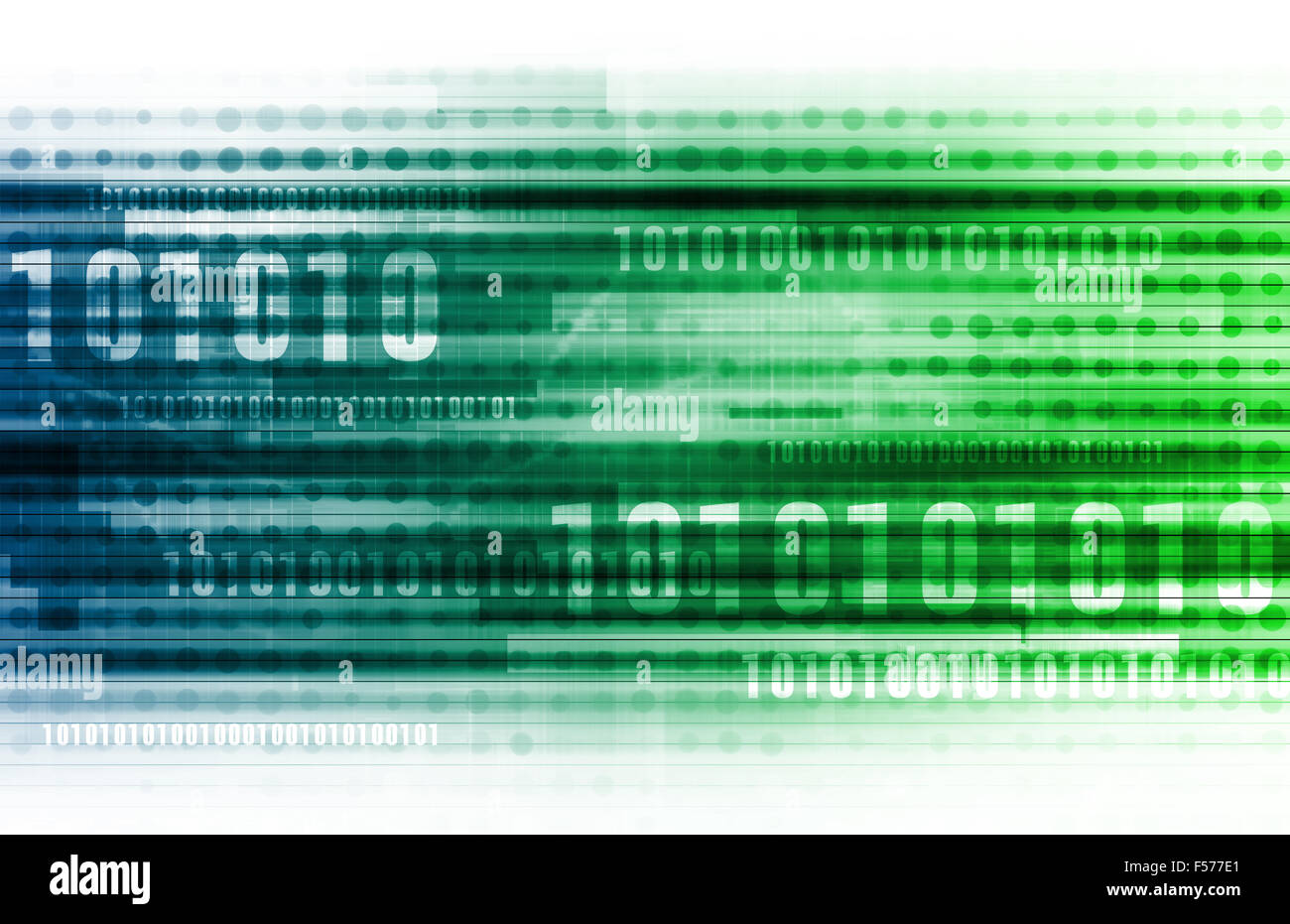 Abstract Information Background with Binary Code Art Stock Photo - Alamy