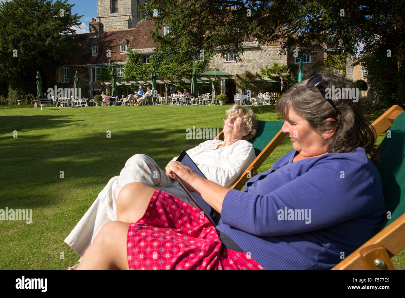 Middle Aged Woman Sunbathing Stock Photos & Middle Aged Woman ...