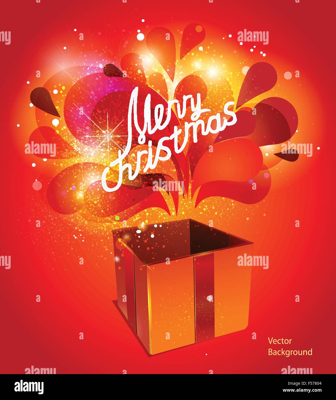 Vector christmas card with red explosion Stock Vector Image & Art - Alamy
