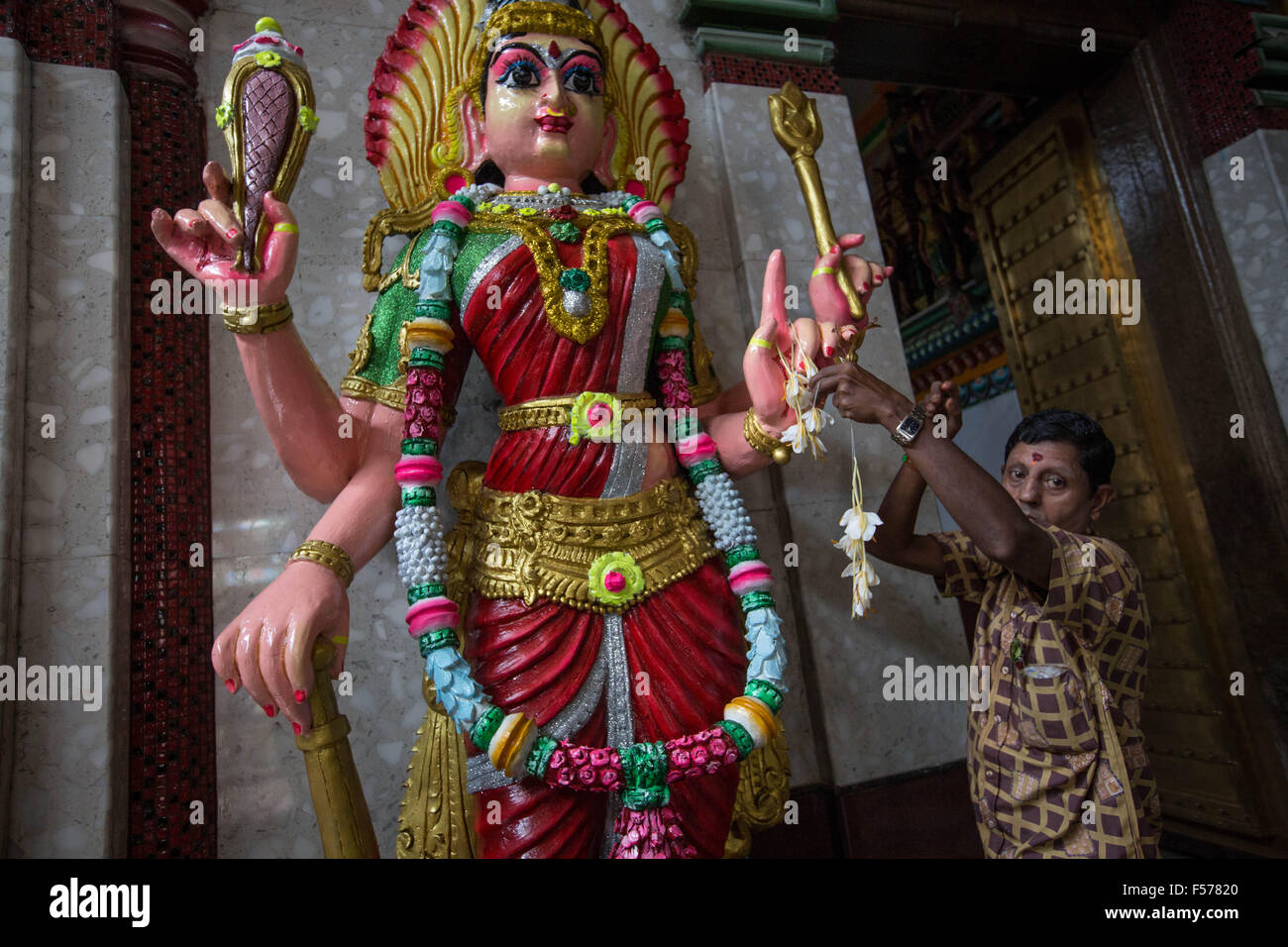 Yangon, Yangon, Myanmar. 29th Oct, 2015. Hindu perfom a ritual at the ...