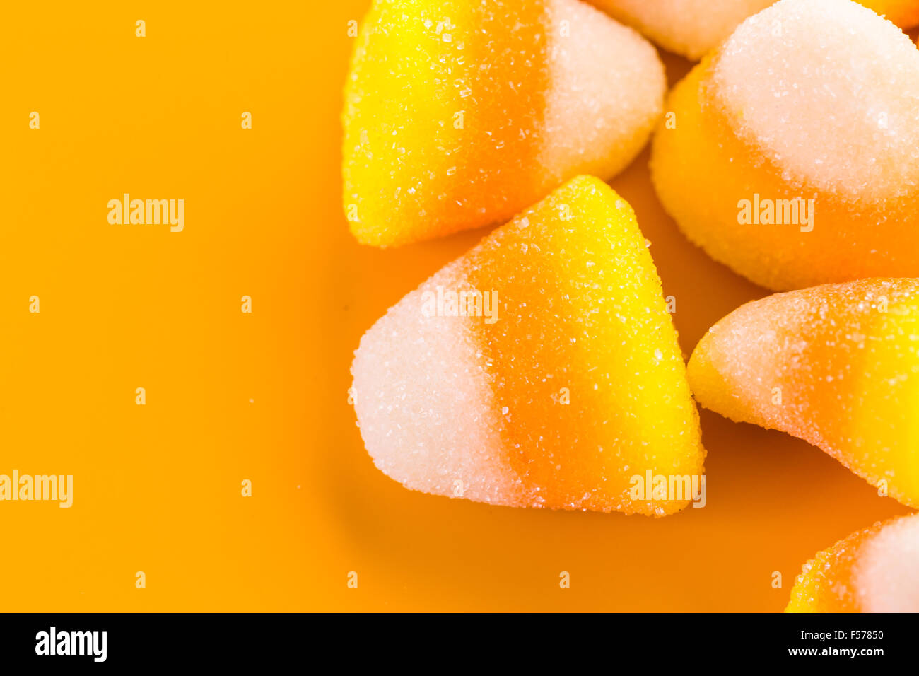 Candy corn prepared as Halloween treats Stock Photo - Alamy