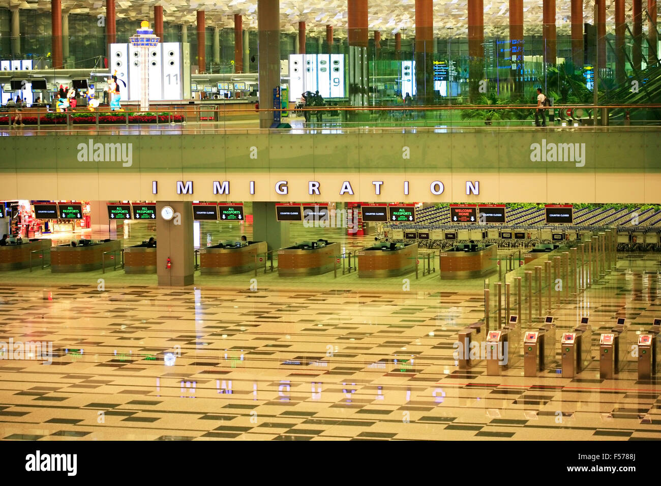 Singapore, Singapore - November 12, 2008: Inside view of Changi ...