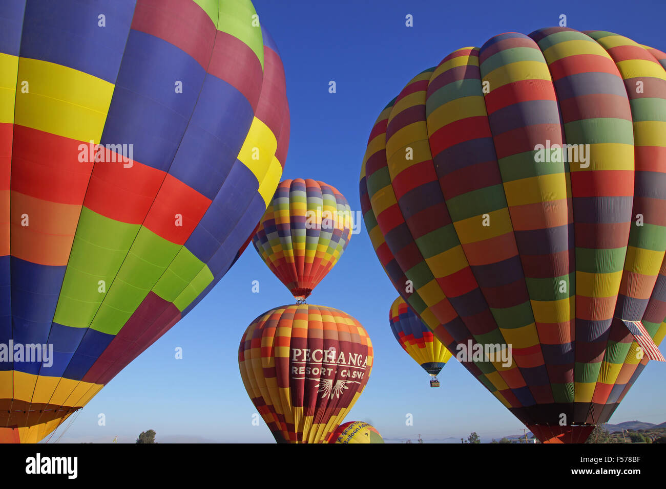 Balloons launch at 2015 Balloon and Wine Festival in Southern ...