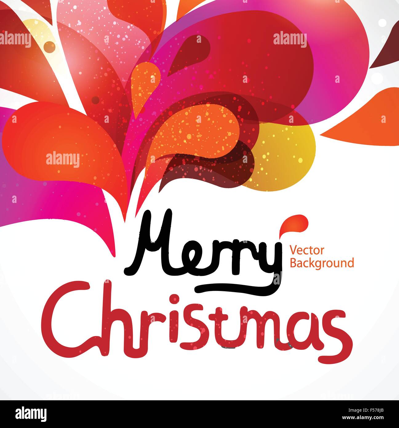 Colorful vector christmas card Stock Vector Image & Art - Alamy