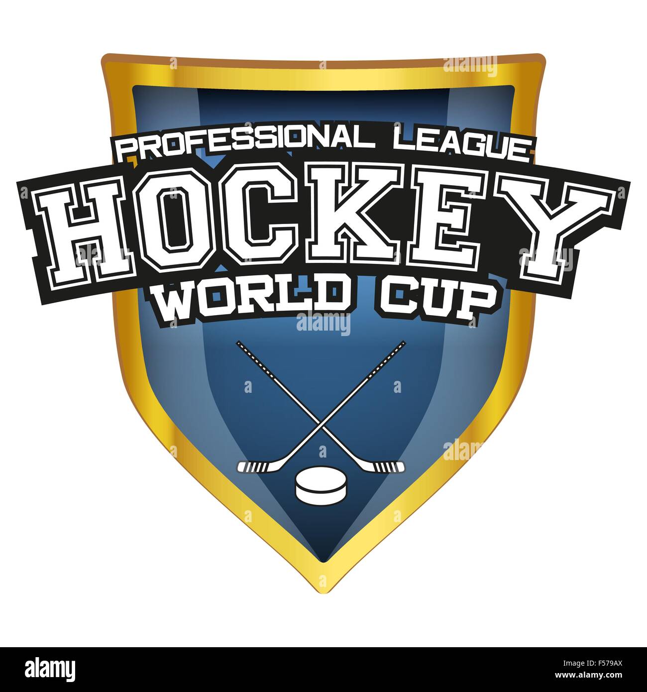 Bright shield in the ice hockey symbol. Vector Stock Vector Image & Art ...