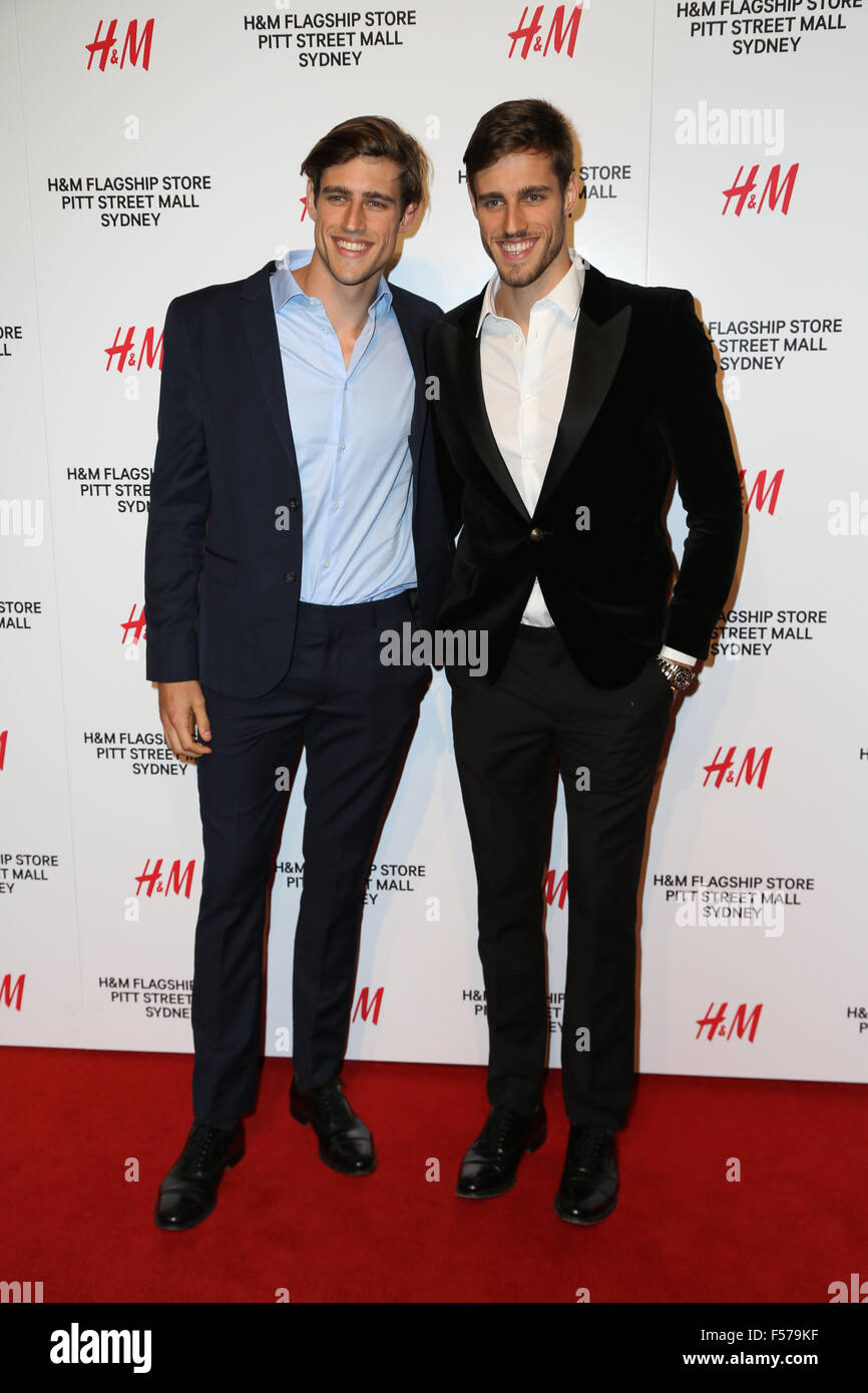 Sydney, Australia. 29 October 2015. Pictured: The Stenmark twins Zac ...