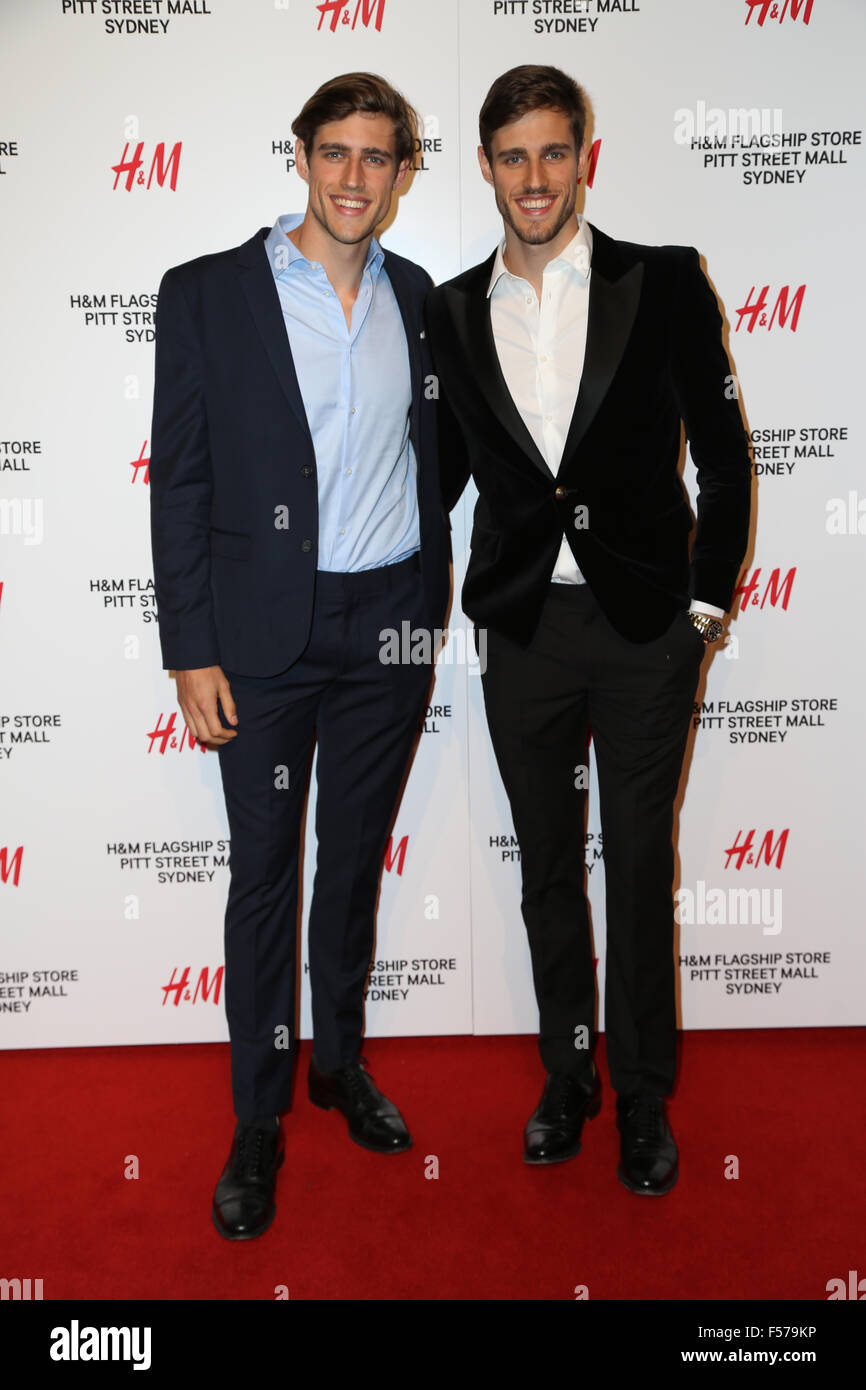 Sydney, Australia. 29 October 2015. Pictured: The Stenmark twins Zac ...