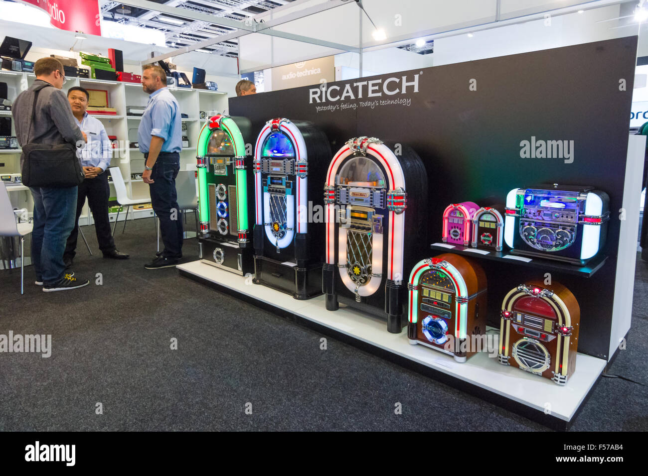 Presentation of new music devices in retro style from the company ...