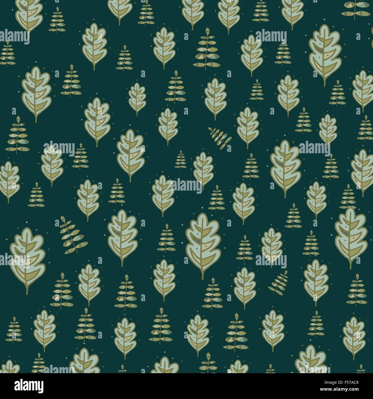 Floral leaves vector vectors hi-res stock photography and images - Alamy