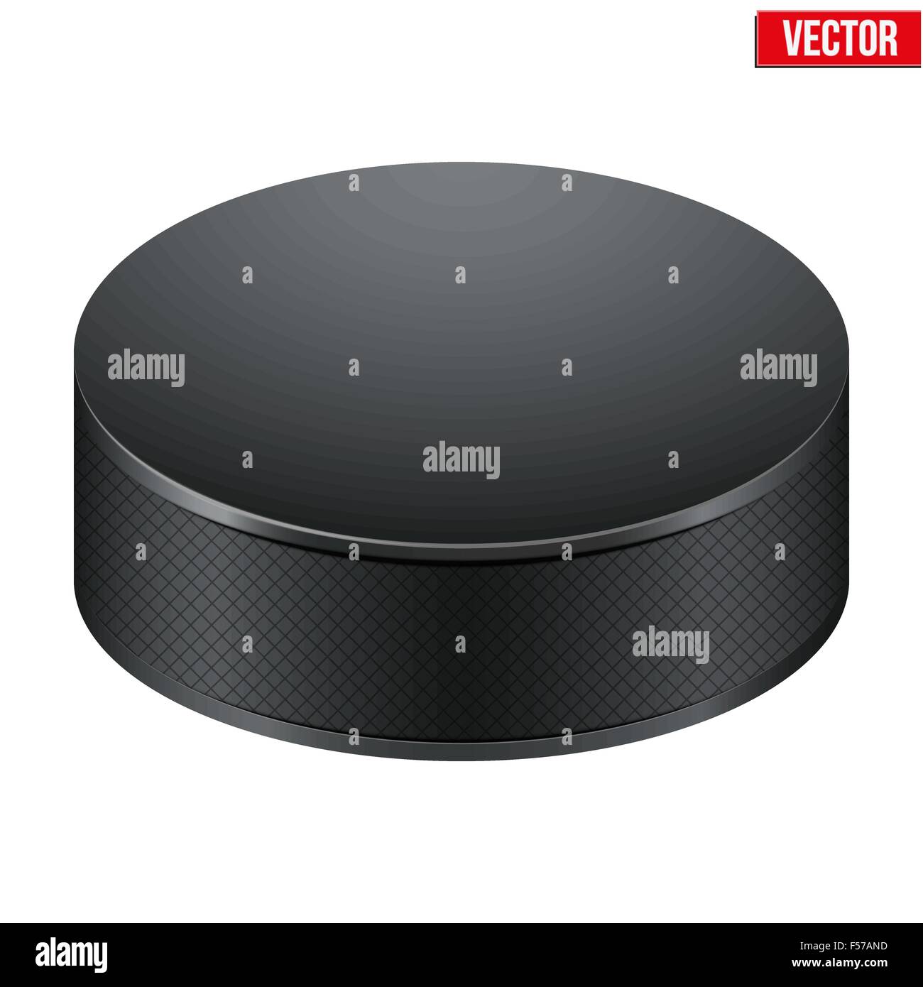 Black Hockey puck. Vector Illustration Stock Vector Image & Art - Alamy
