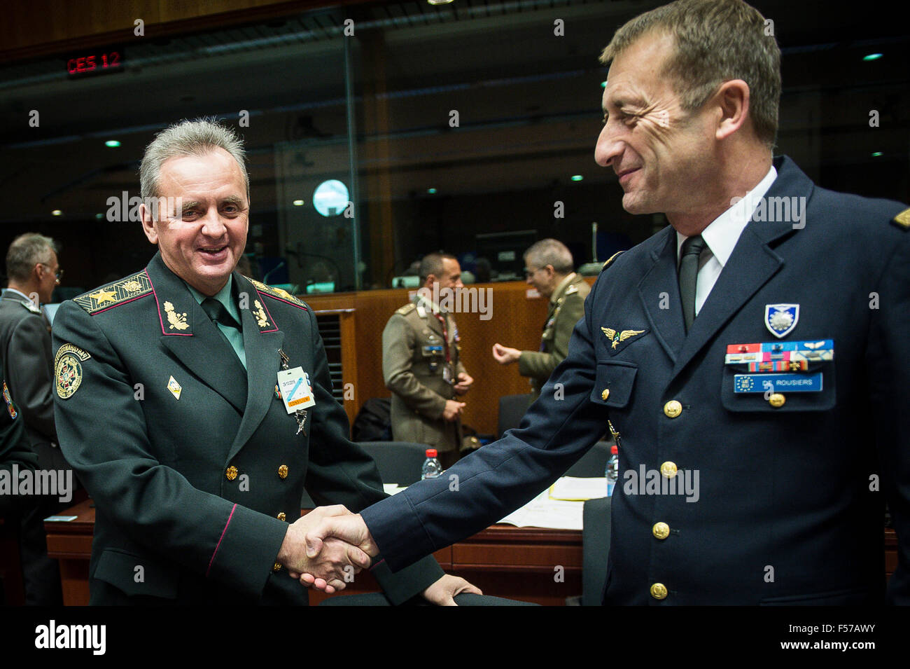 Brussels, Belgium. 29th Oct, 2015. Viktor Muzhenko, Commander-in-Chief ...