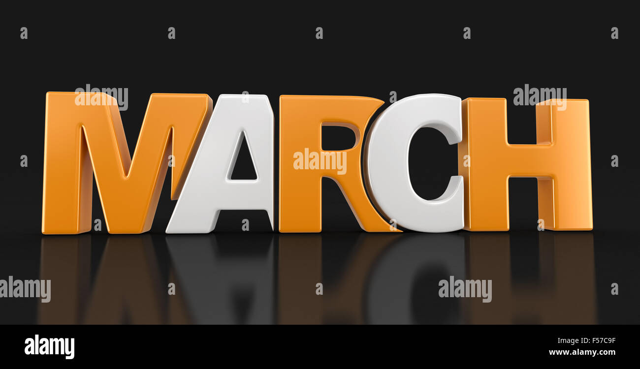 March (clipping path included Stock Photo - Alamy