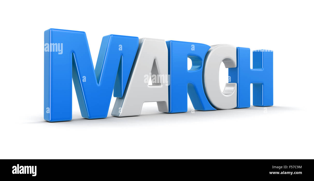 March (clipping path included Stock Photo - Alamy